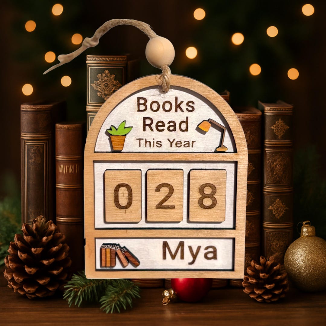 Books to Read Ornament SVG: Laser Cut Book File (digital Download ...