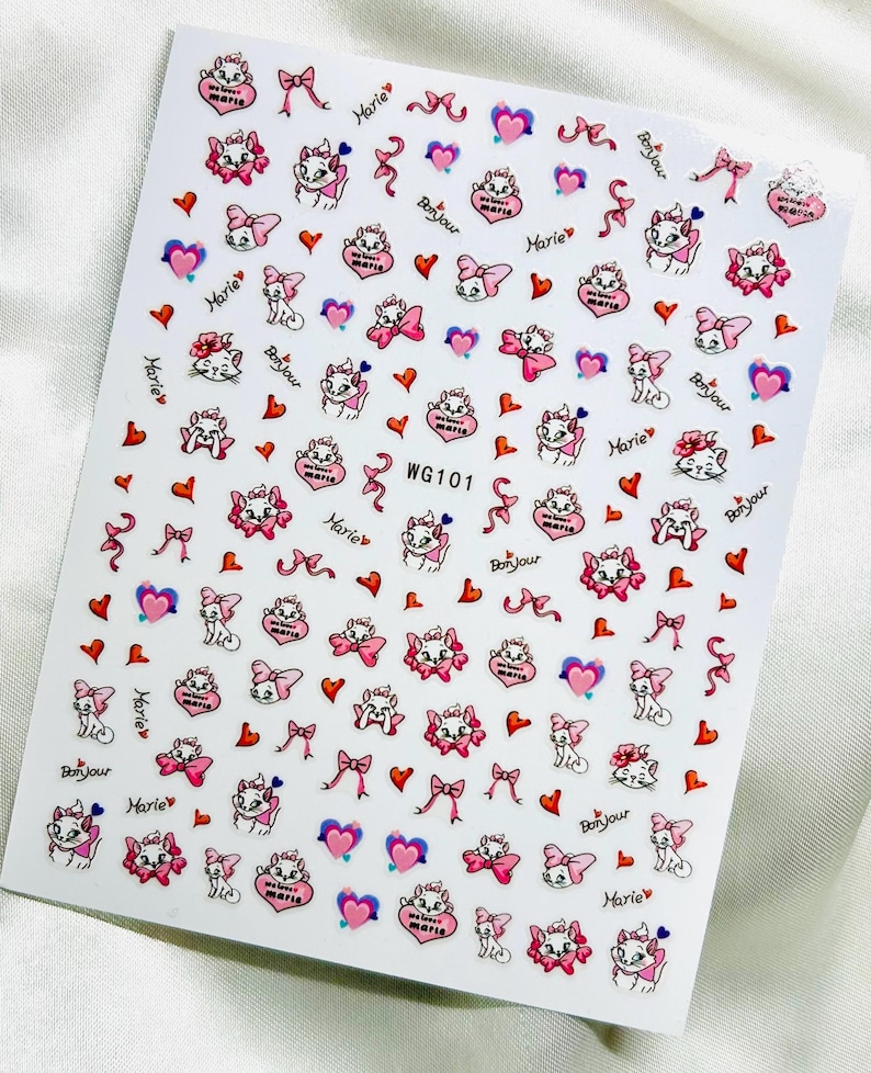 Sweet Marie Nail Art Stickers - Etsy