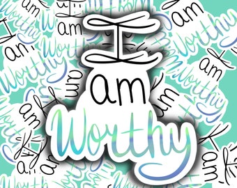 I Am Worthy | Etsy