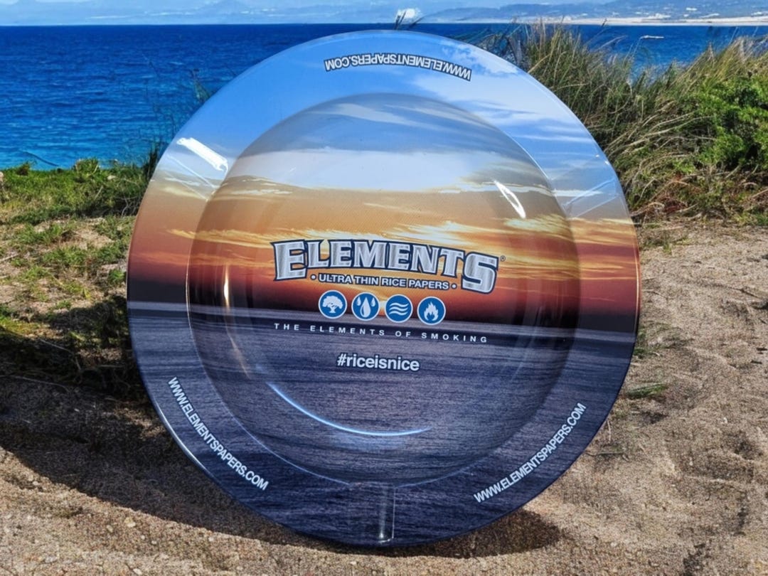 Elements 5.5′′ Round Metal Ashtray - 420 Gift - Classic Ashtray ...