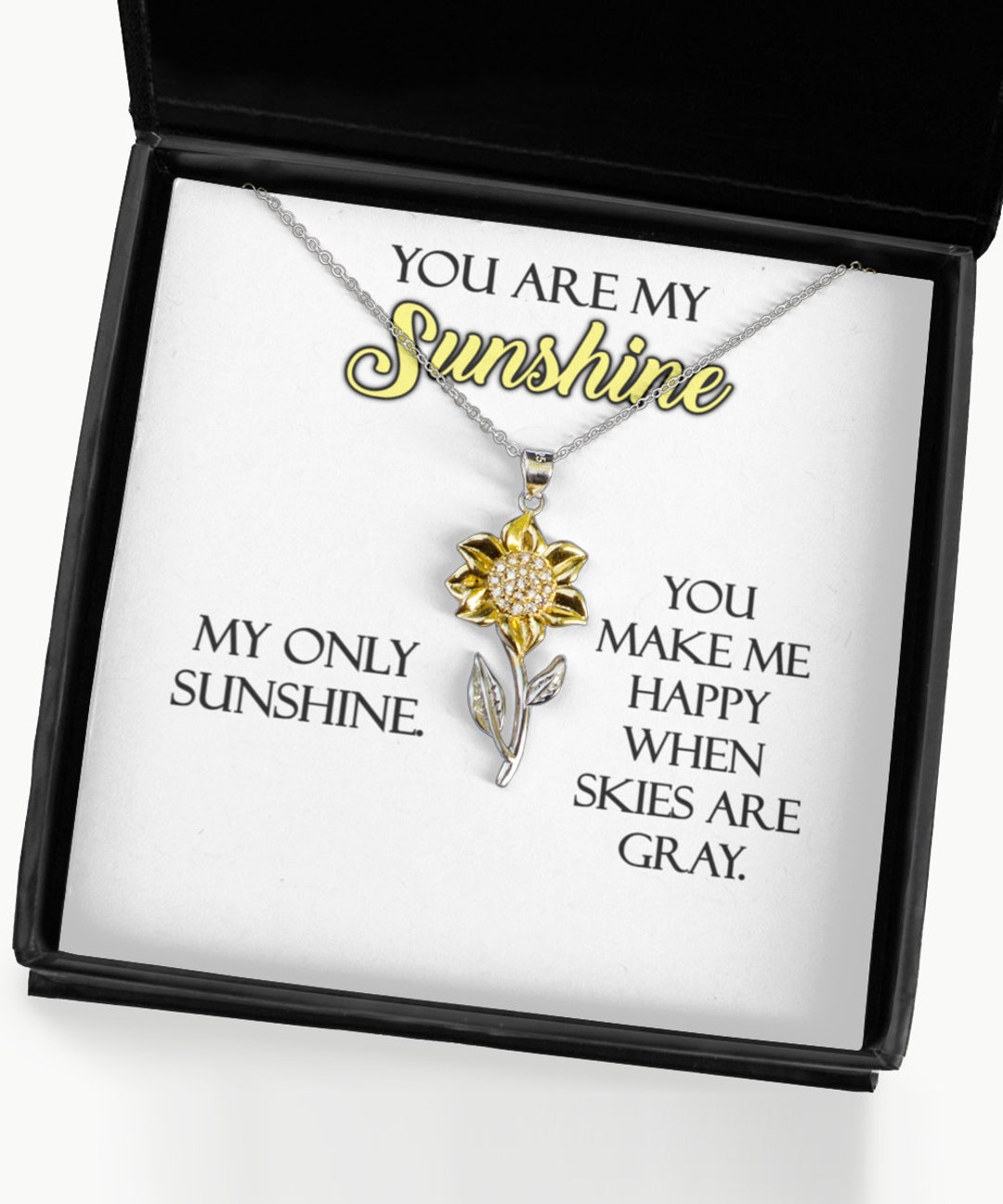 You Are My Sunshine Necklace Gift, Sunshine Gift Ideas, You Are My ...