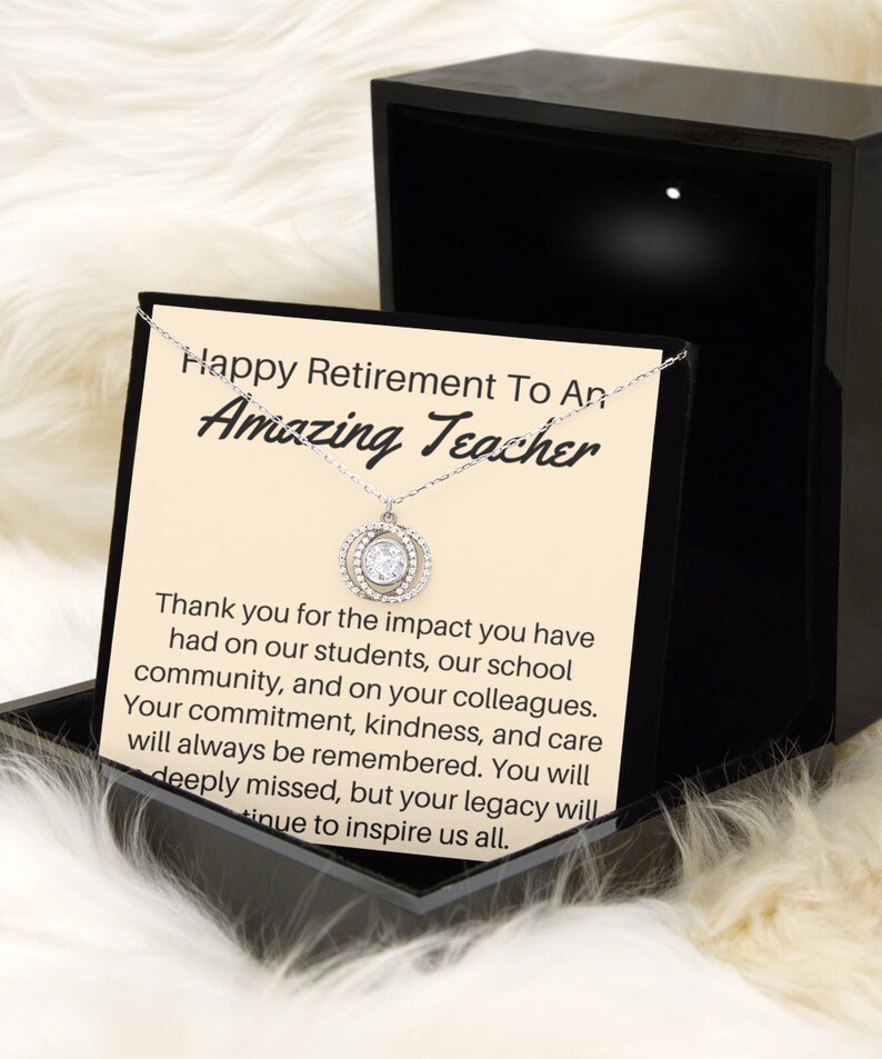 Teacher Retirement Gift From Coworkers Thoughtful Message She Will ...