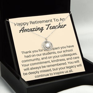Teacher Retirement Gift From Coworkers - Thoughtful Message She Will ...