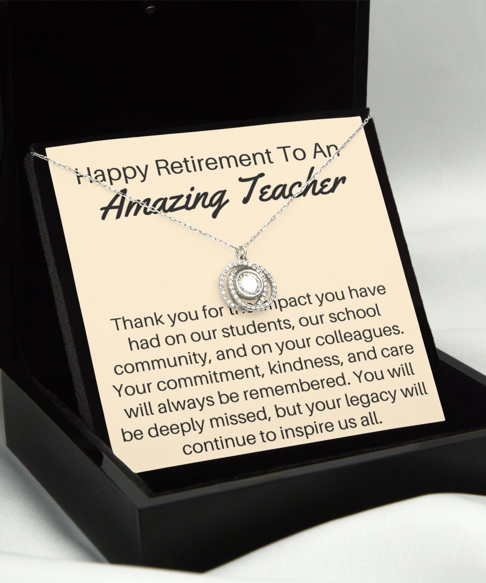 Teacher Retirement Gift From Coworkers - Thoughtful Message She Will ...