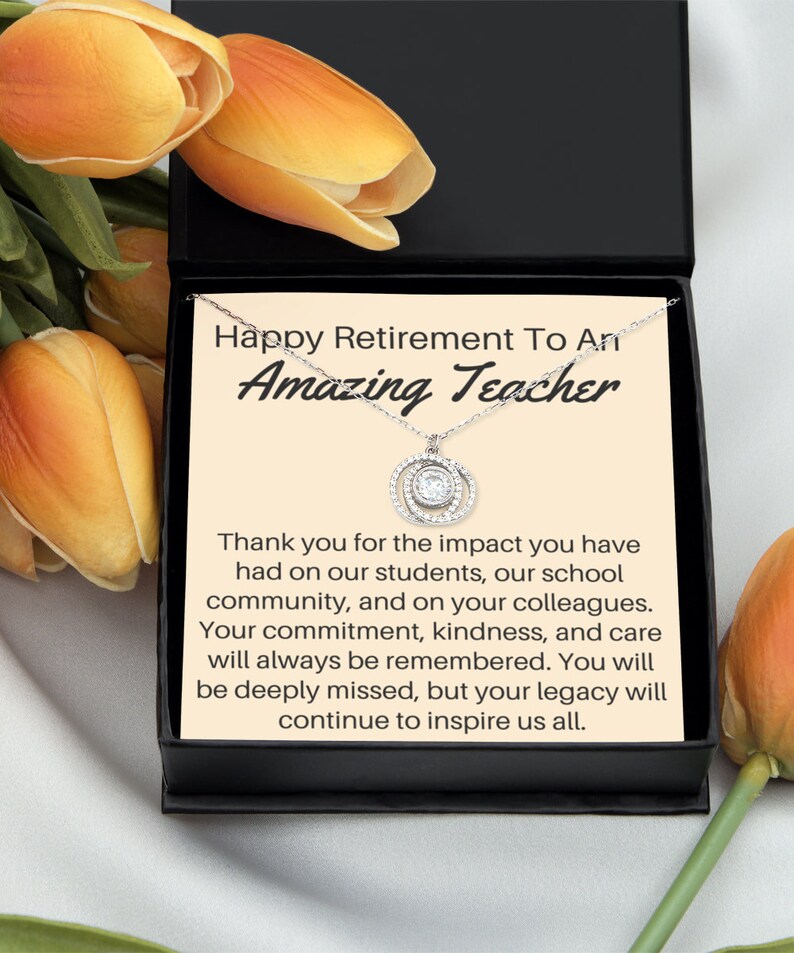 Teacher Retirement Gift From Coworkers - Thoughtful Message She Will ...