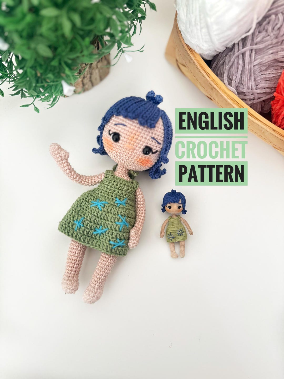 English Crochet Pattern, Joy Pattern, Miniature Pattern, Crochet ...
