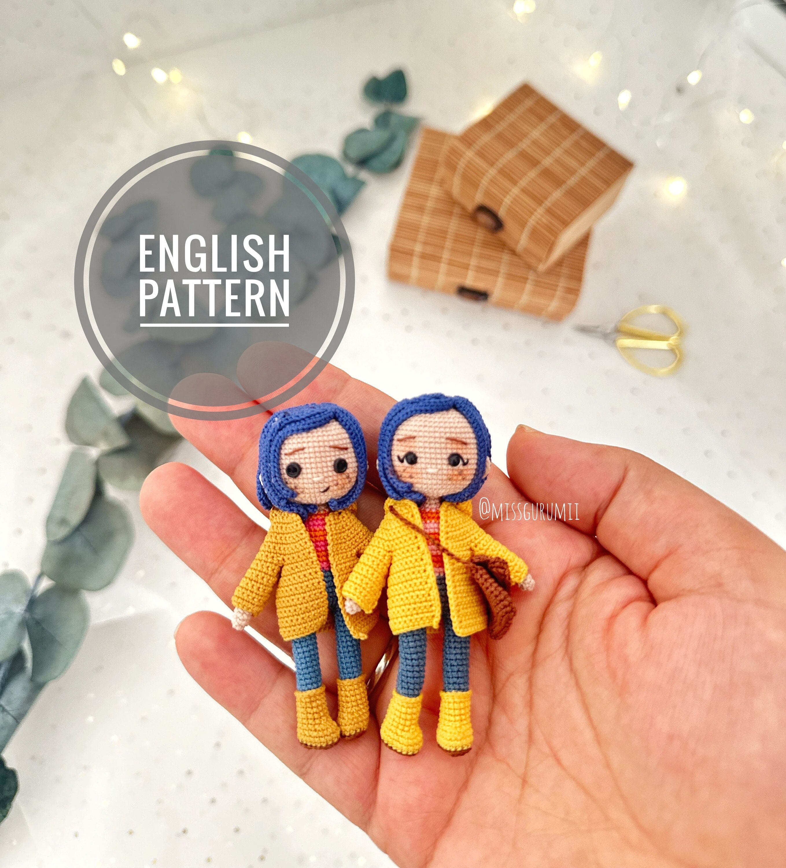 ENGLISH PATTERN, Coraline Jones, Miniature Doll Pattern, Pdf Pattern ...