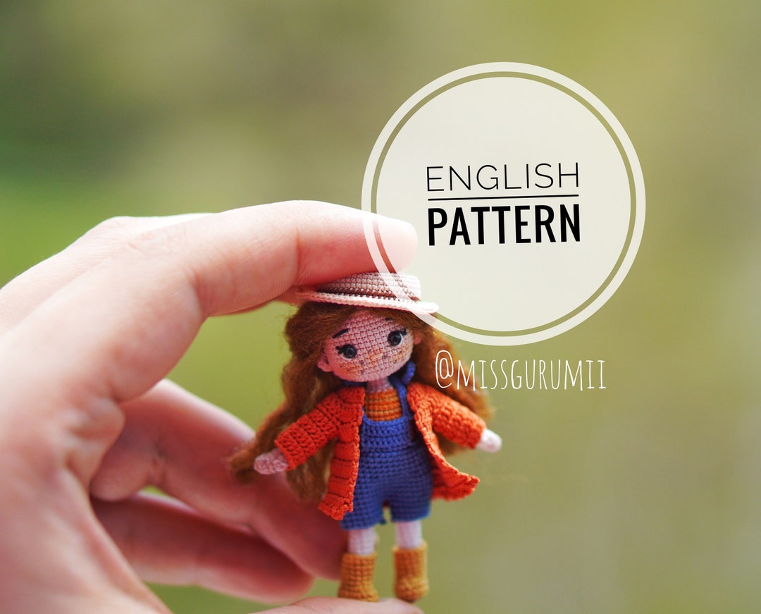 English Pattern, Miniature Doll Pattern, Pdf Pattern, All Clothes Can ...