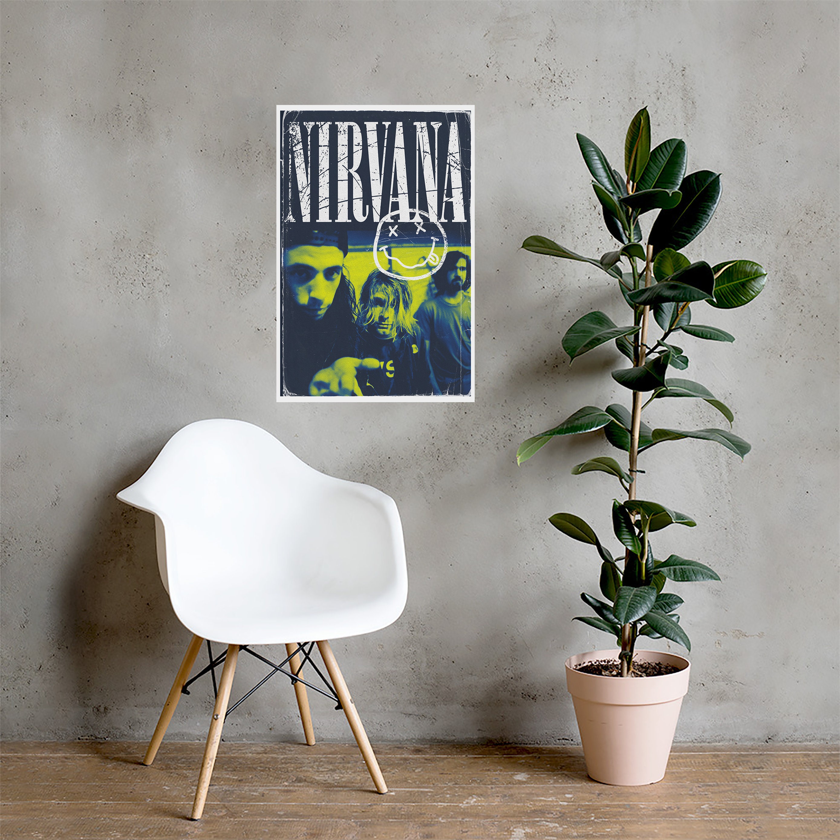 NIRVANA Poster, Nirvana Poster, Home Decor, Wall Decor Print Custom ...