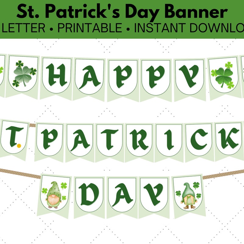 St Patricks Banner - Etsy