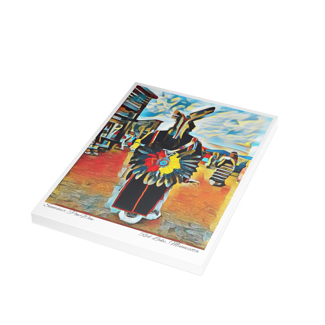 Ojibwe Red Lake Powwow Native Indigenous Art - Etsy