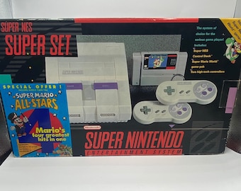 Vintage Super Set Nintendo Console Empty Box With Foam Insert - Etsy