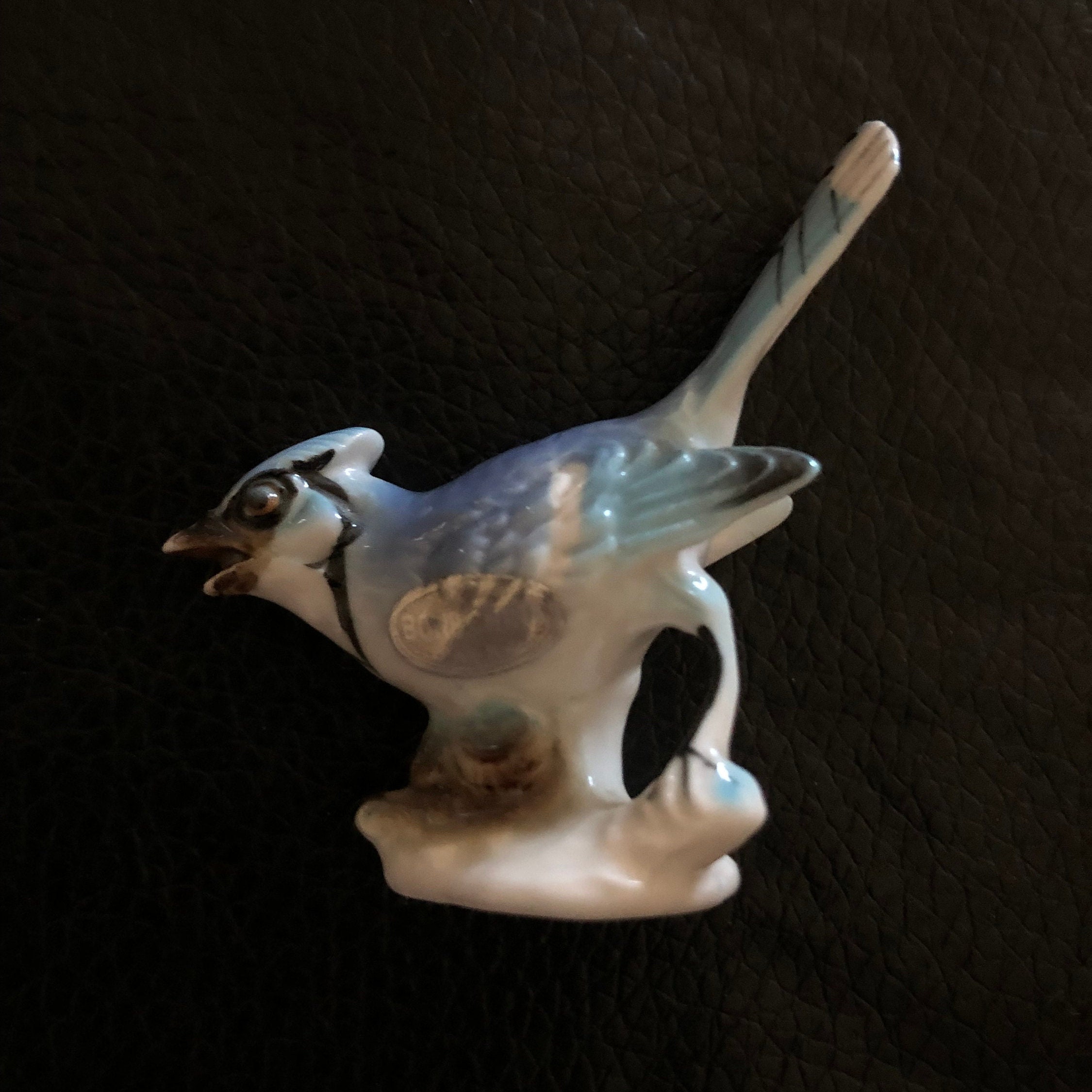 Vintage Blue Jay Figurines Bone China Set of Three With - Etsy