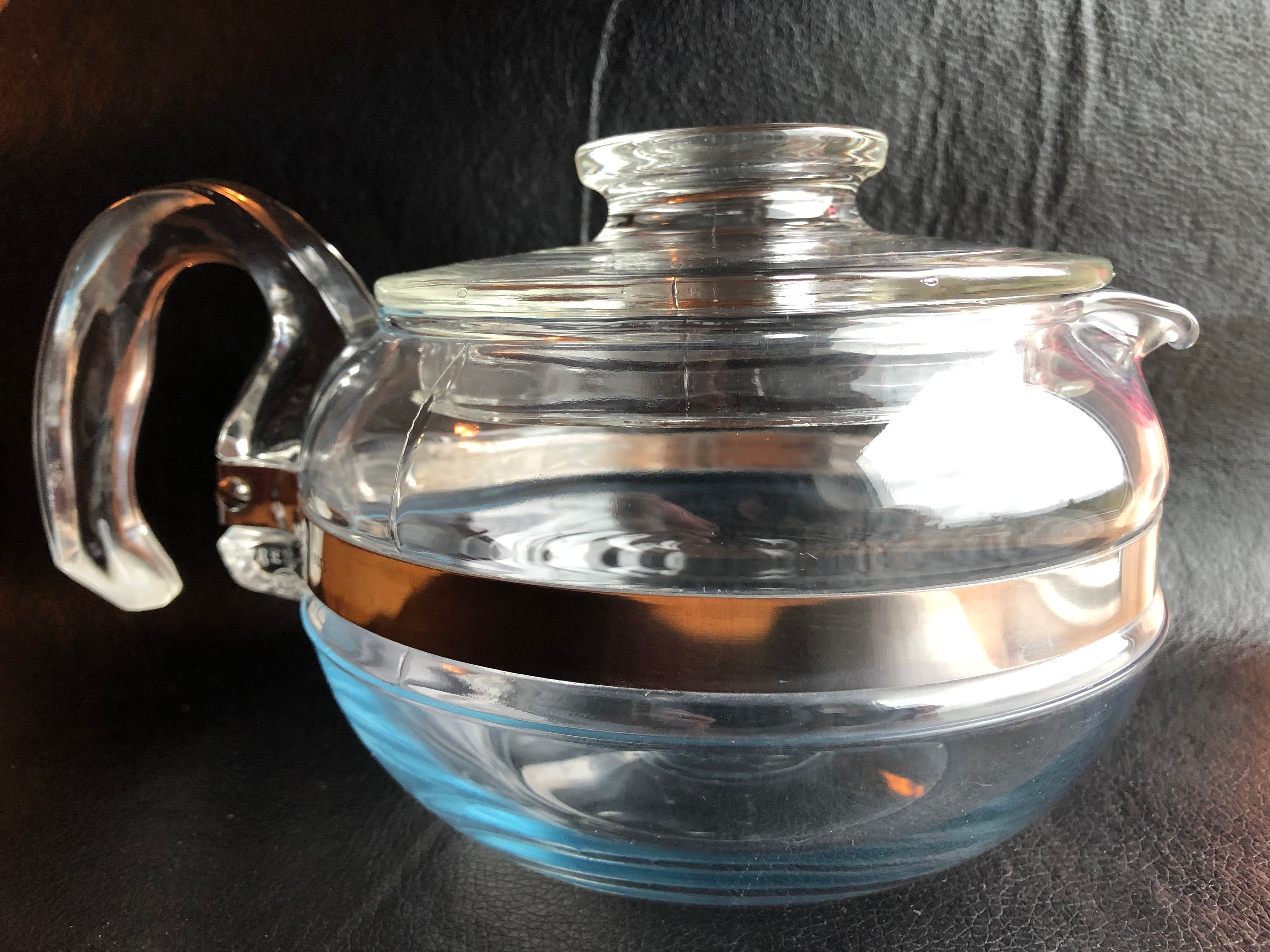 Pyrex Flameware Teapot 8446-B 6 Cup Vintage - Etsy