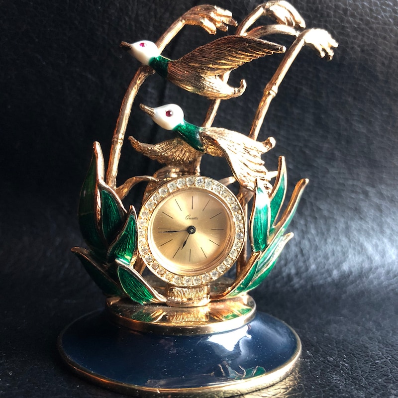 Rhinestone Clock - Etsy