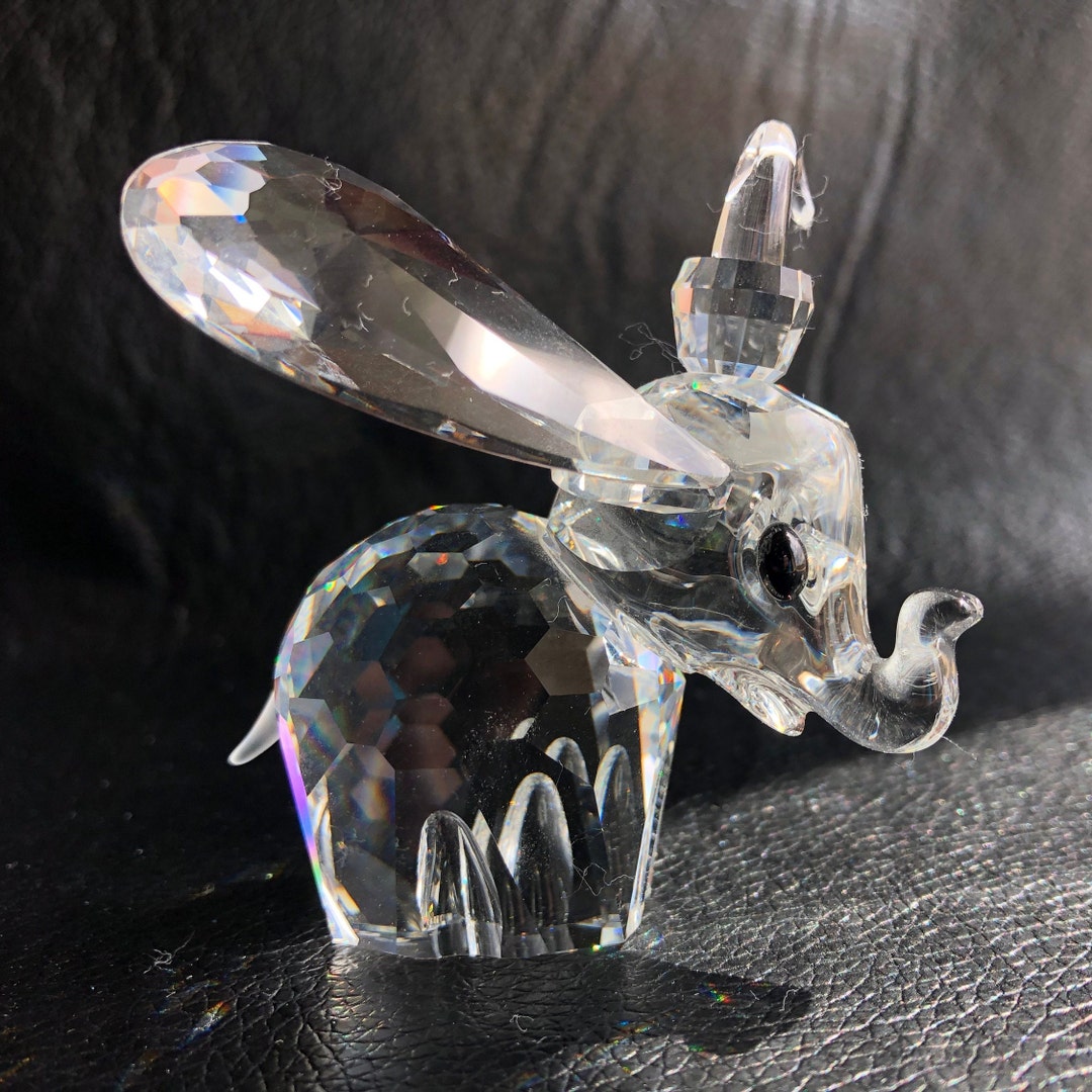 Rare Swarovski Crystal Dumbo Black Eyes Clear Hat 7640NR100 - Etsy