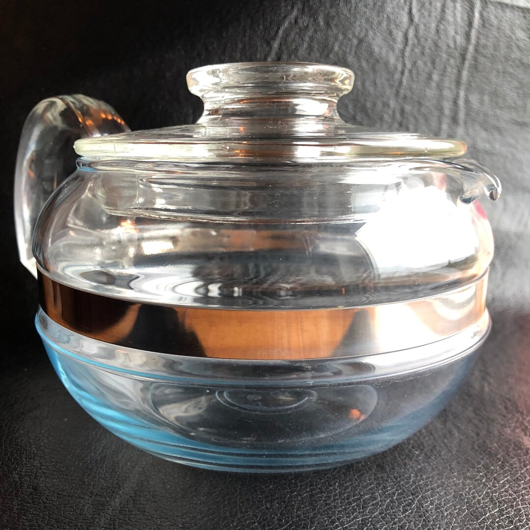 Pyrex Flameware Teapot 8446-B 6 Cup Vintage - Etsy