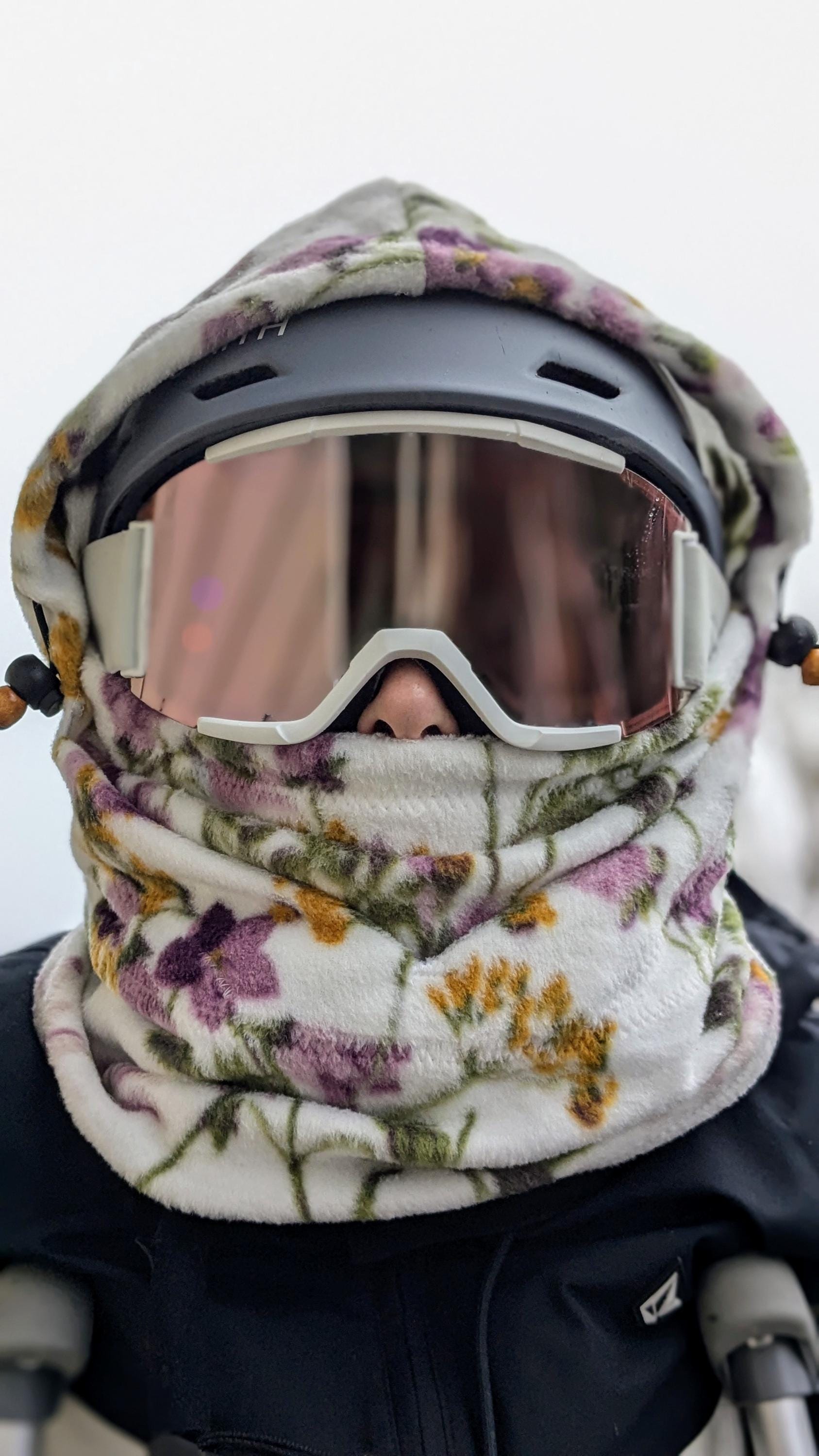 Fleece Helmet Hood, Ski Hood, Snood, Balaclava, Face Mask, Helmet Cover ...