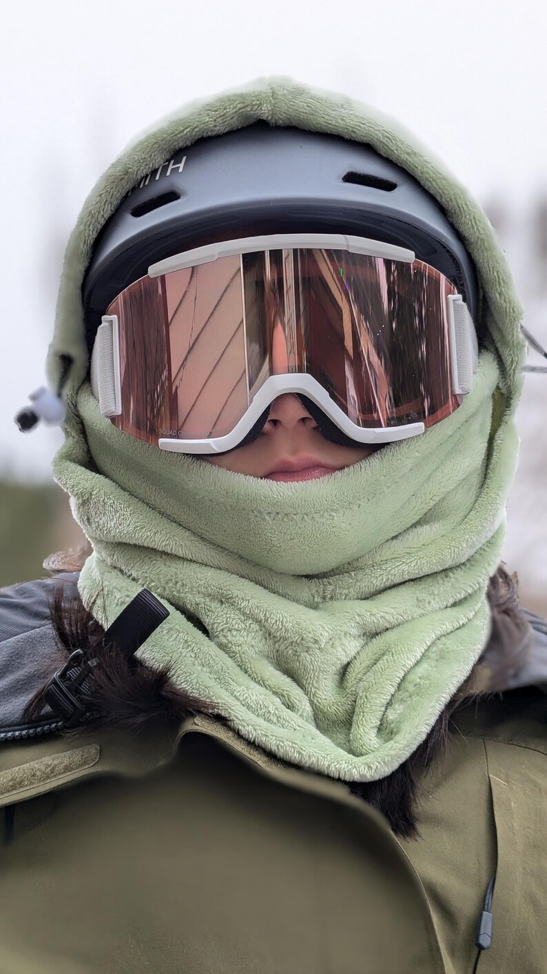 Premium Fleece Helmet Hood, Ski Hood, Snood, Balaclava, Face Mask ...