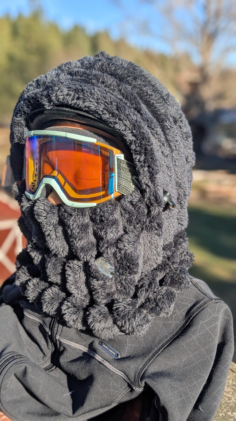 Premium Fleece Helmet Hood, Ski Hood, Snood, Balaclava, Face Mask ...