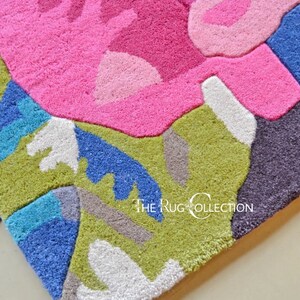 Flora Flower Rug 100% Woolen Carpet Hand Tufted Rug Rug for - Etsy