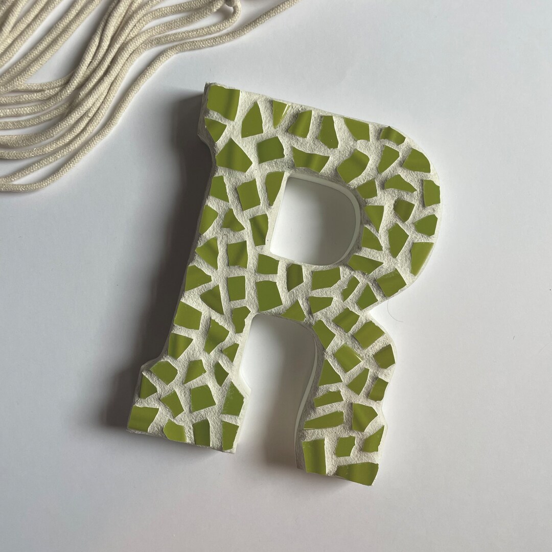 Mosaic Letter Letter R Mosaic Handmade Mosaic Initial - Etsy
