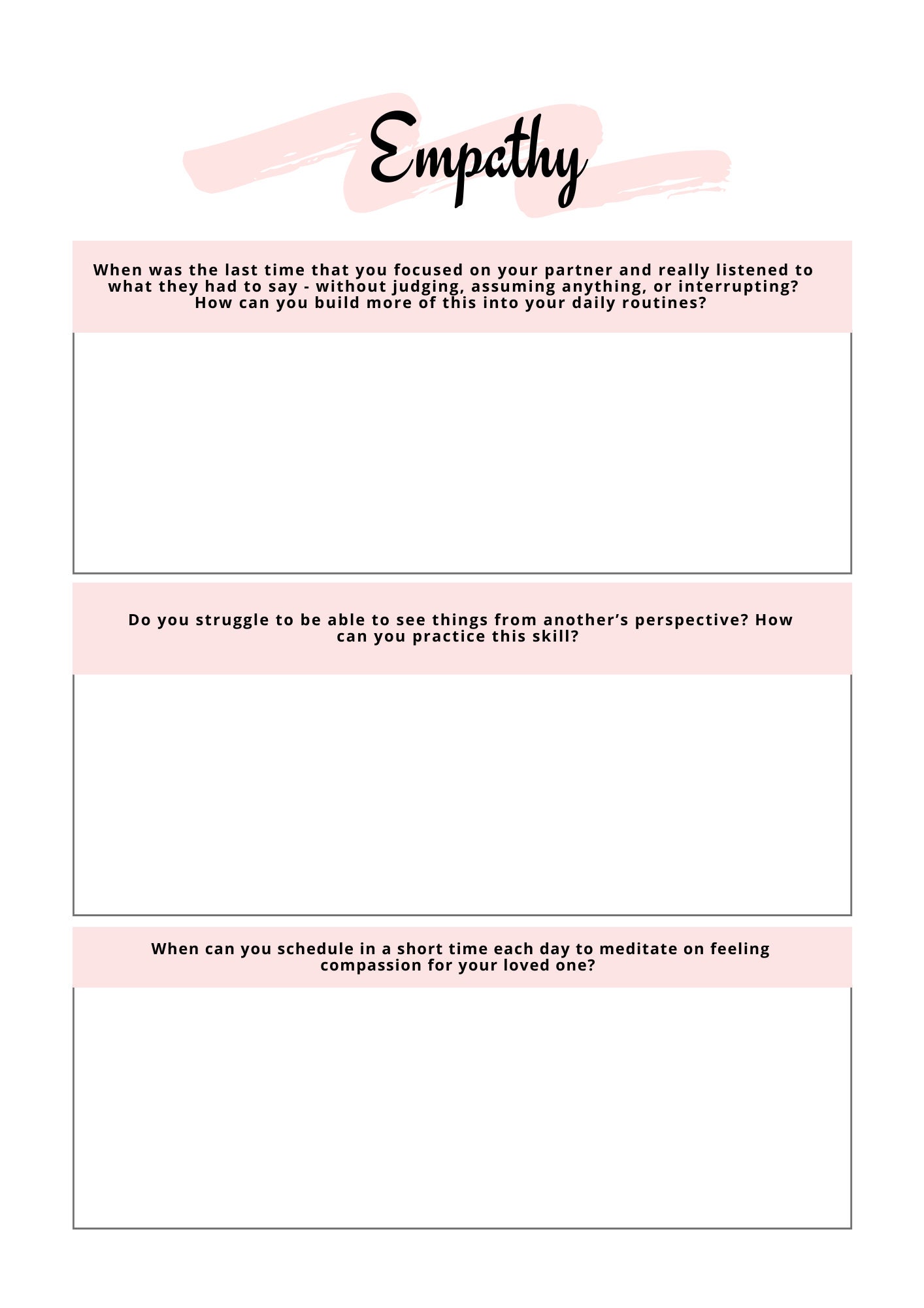 Emotional Intelligence Journal printable PDF Planner A4 A5 US Letter - Etsy