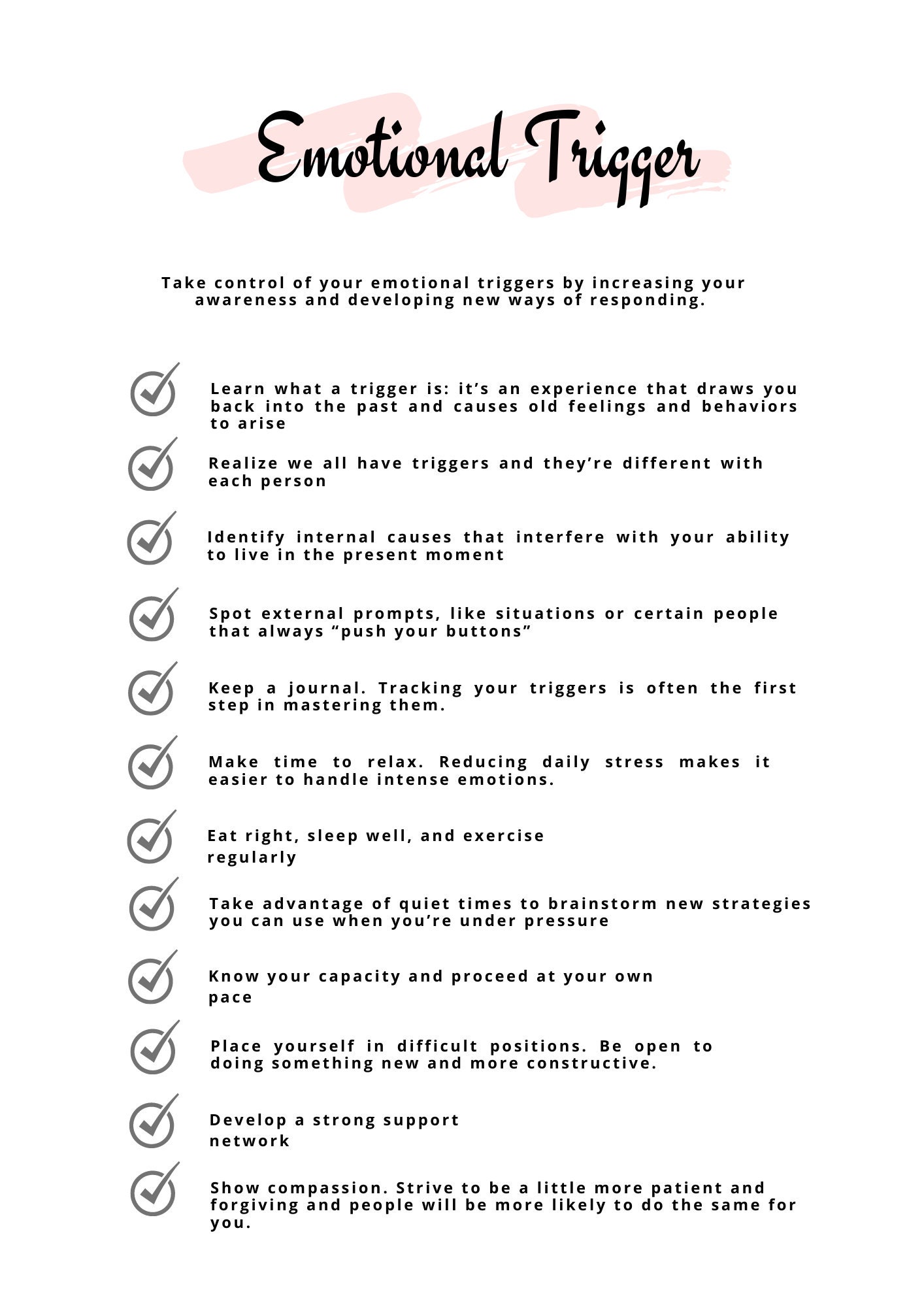 Emotional Intelligence Journal printable PDF Planner A4 A5 US Letter - Etsy