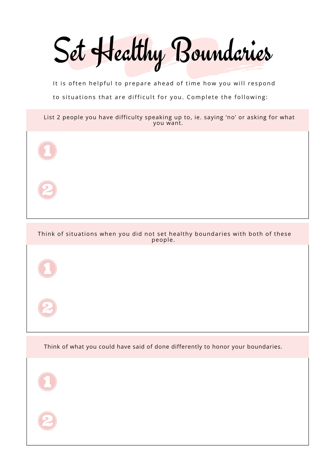 Emotional Intelligence Journal printable PDF Planner A4 A5 US Letter - Etsy
