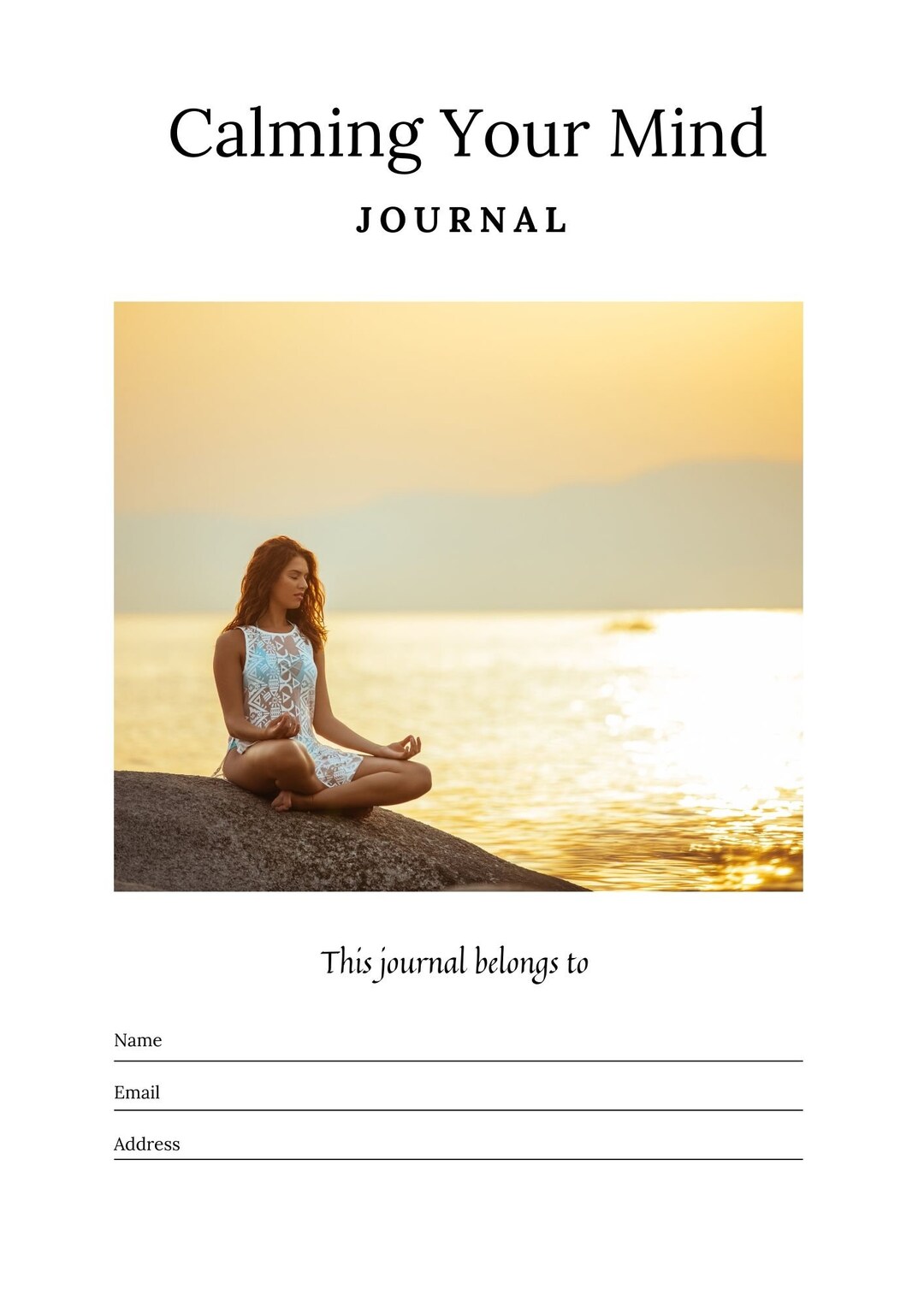 Printable Calming Your Mind Journal | Self Care Planner | PDF Size A4 ...