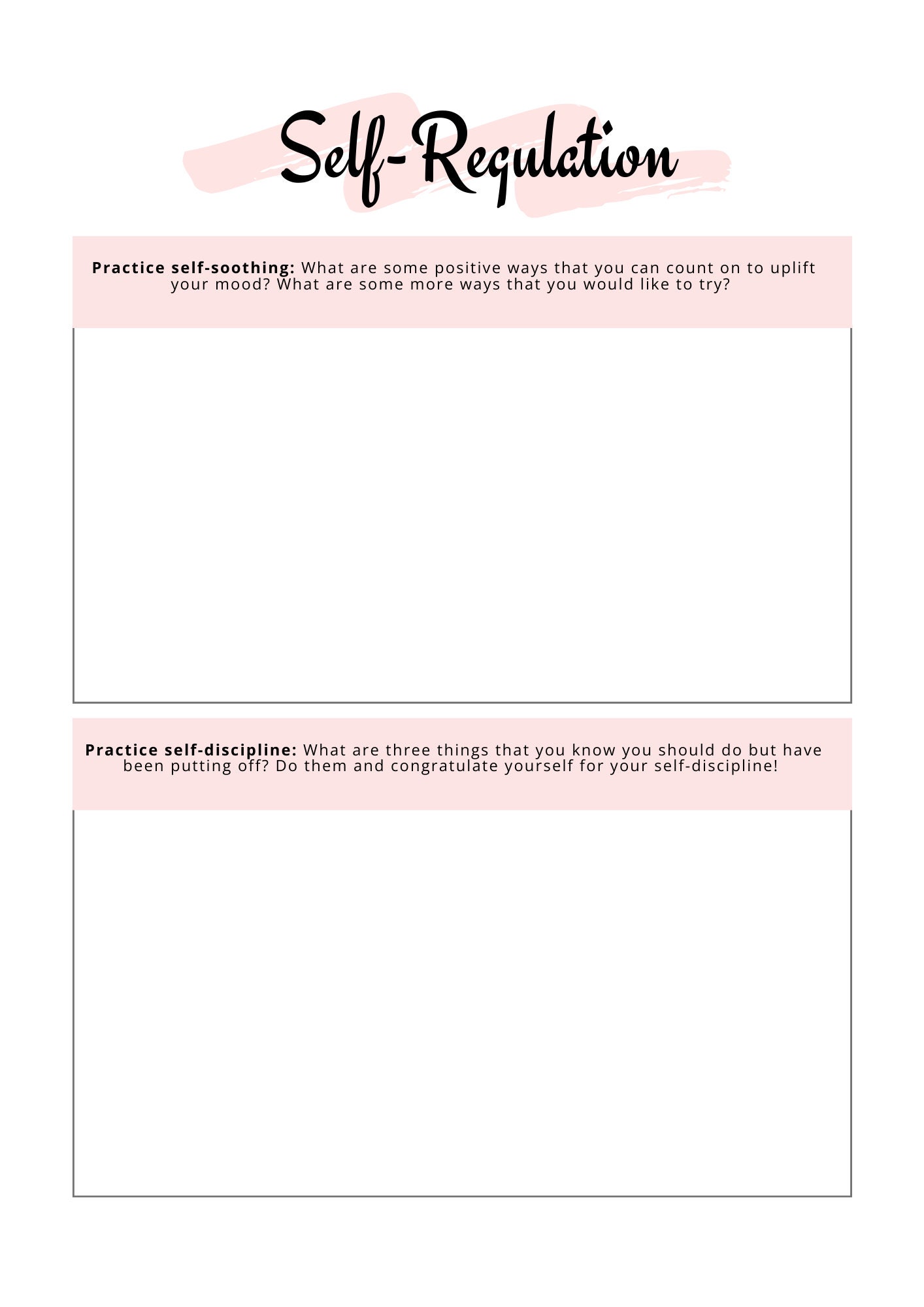 Emotional Intelligence Journal printable PDF Planner A4 A5 US Letter - Etsy