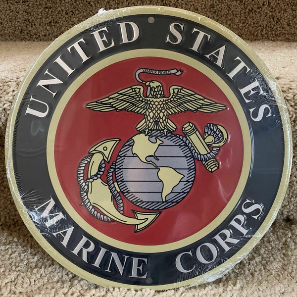 Usmc Tin Signs - Etsy