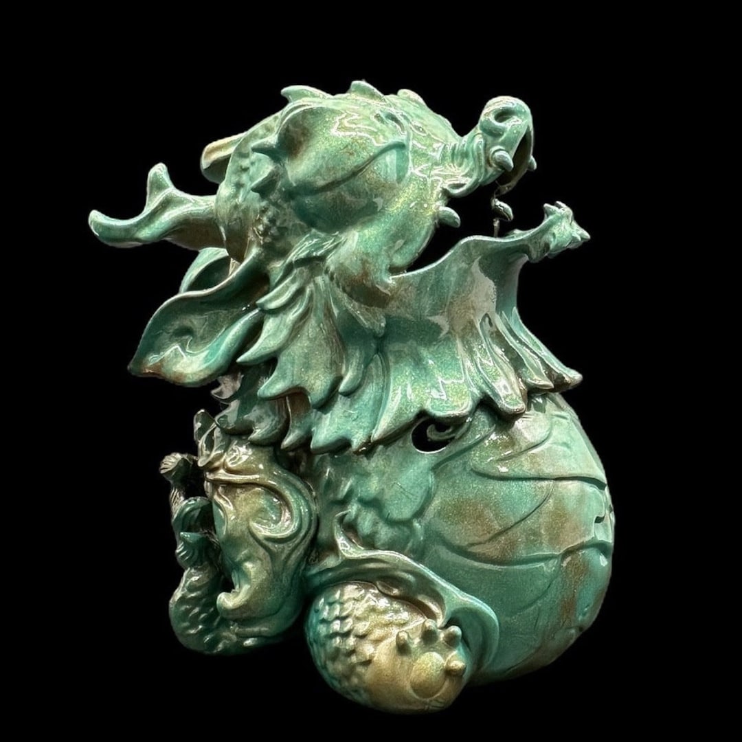 Snoozing Dragon Incense Burner - Etsy