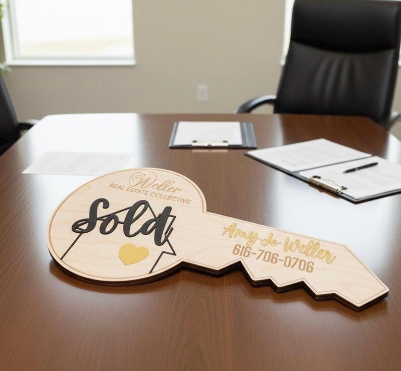 Realtor Sold Sign SVG | Laser Cut Real Estate Closing Prop (digital ...