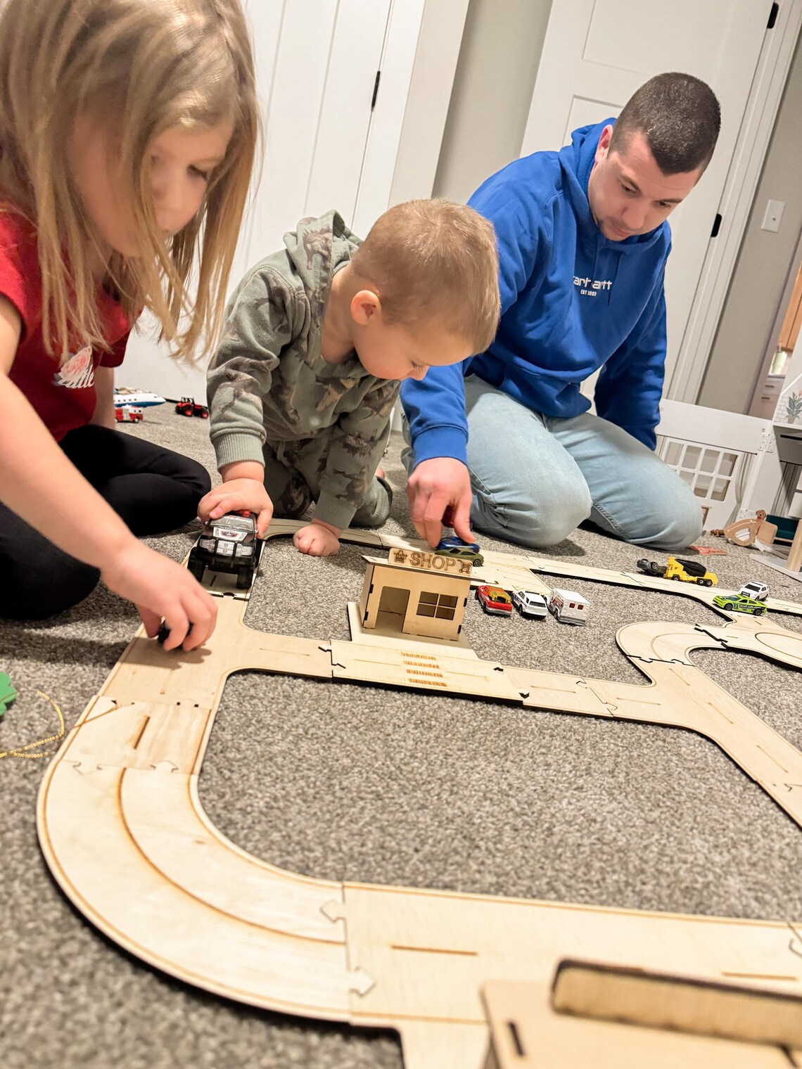 Wooden Road Kit | Kids Pretend Play Barn | Wood DIY Craft | Montessori ...