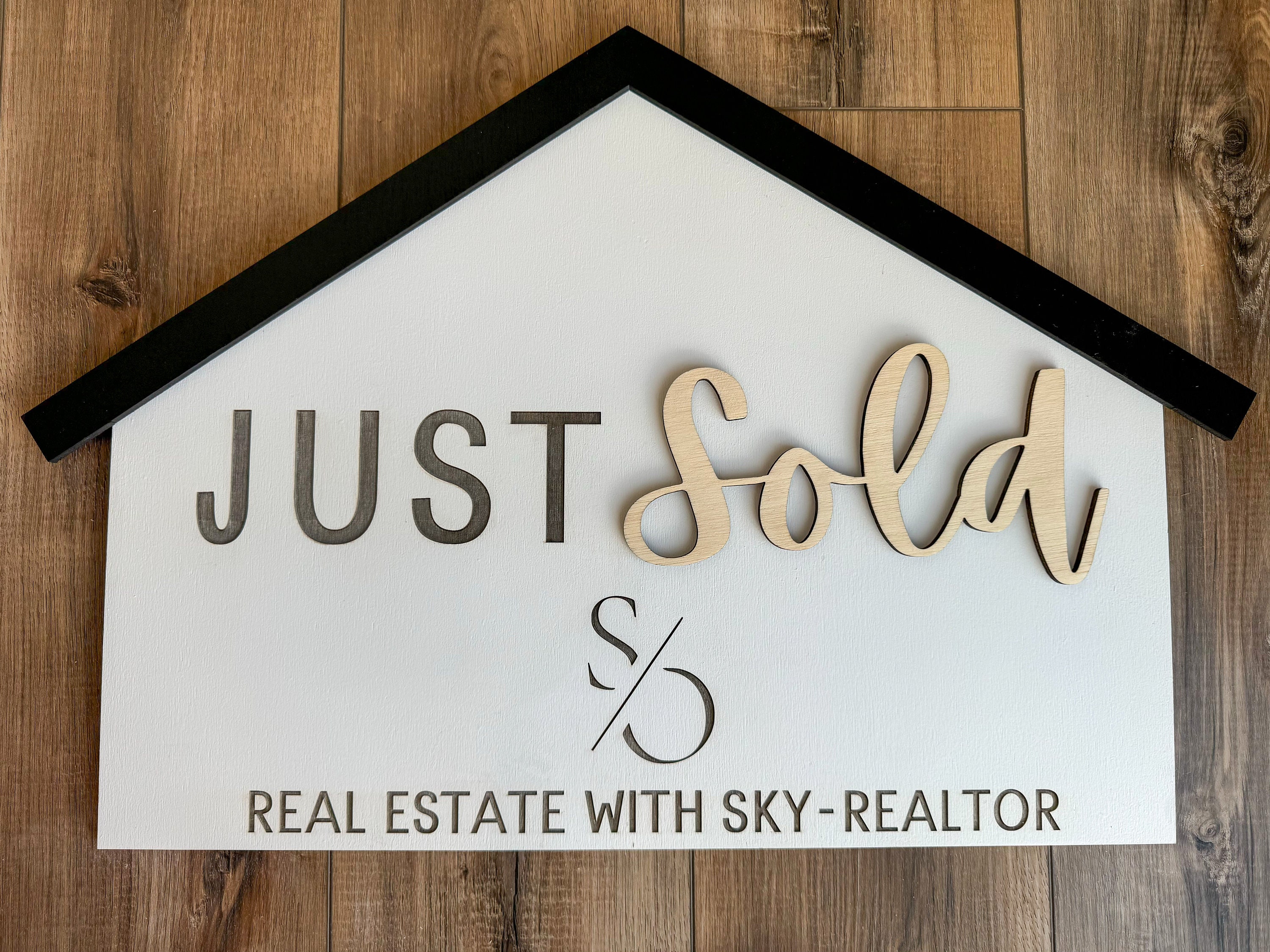 Personalized House Just Sold Sign: Realtor Closing Photo Prop - Etsy