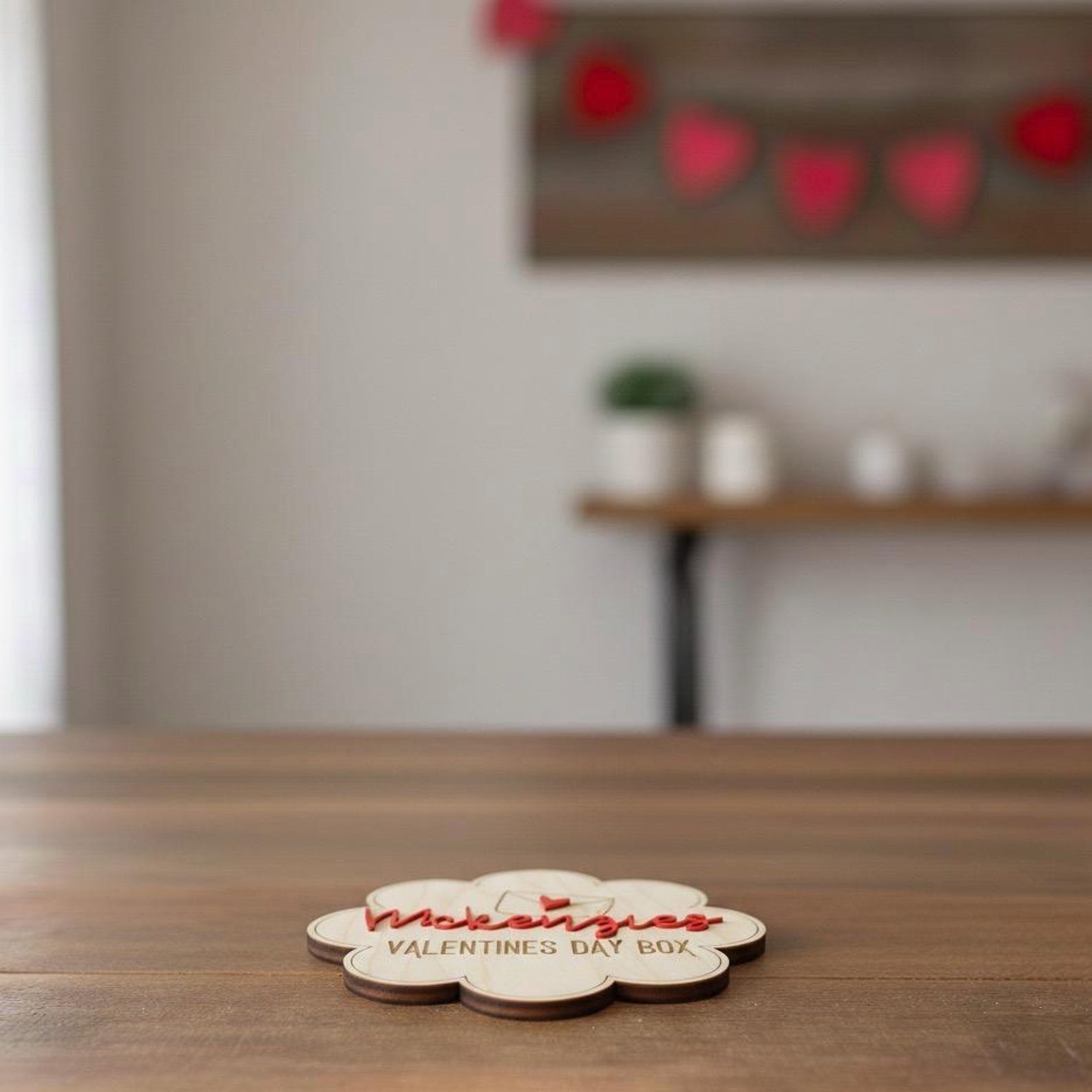 Custom Wooden Valentine’s Day Crate Name Sign – Personalized Nameplate ...
