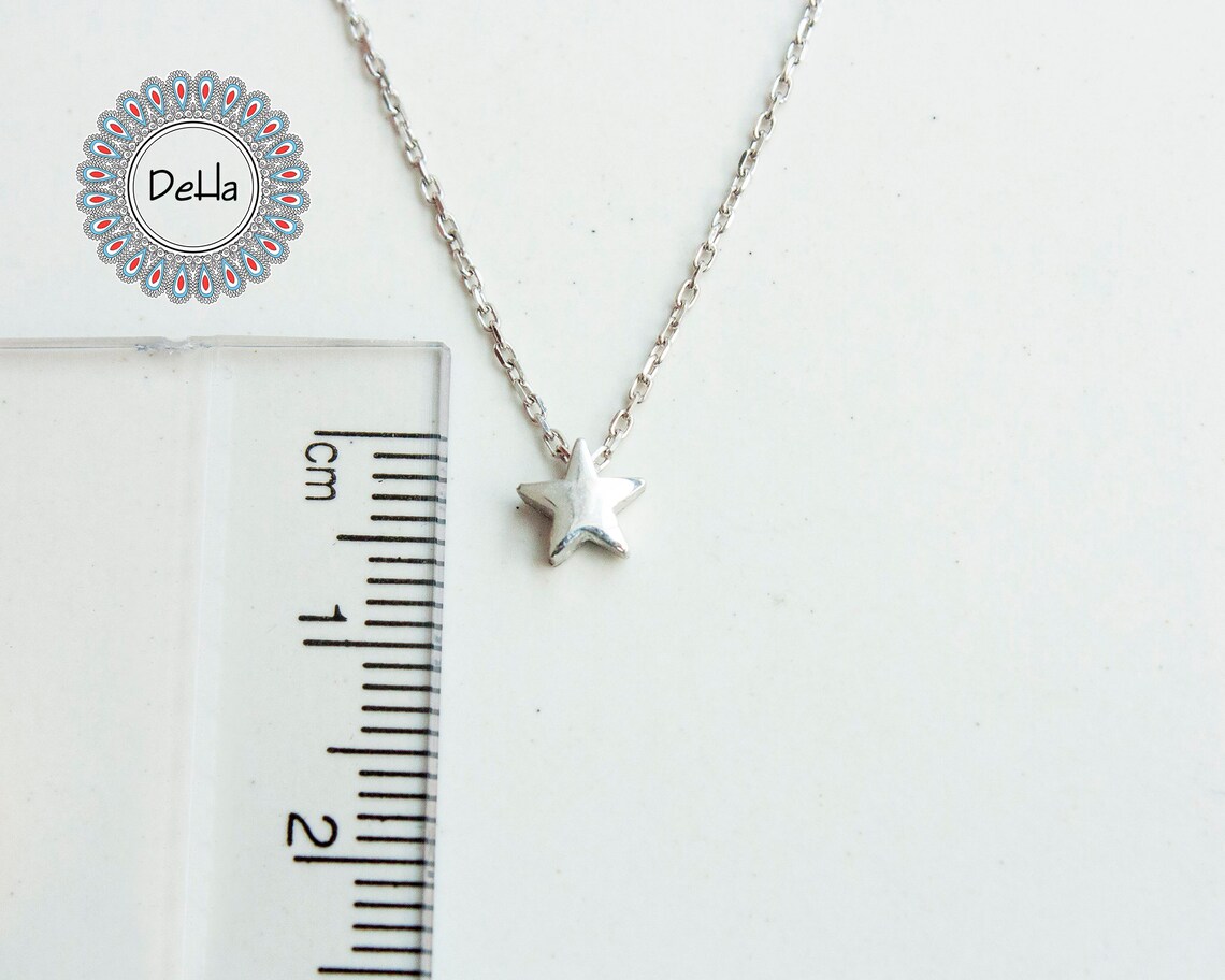Simple Star Necklace, Silver Star Necklace, Star Necklace, Star Jewelry ...