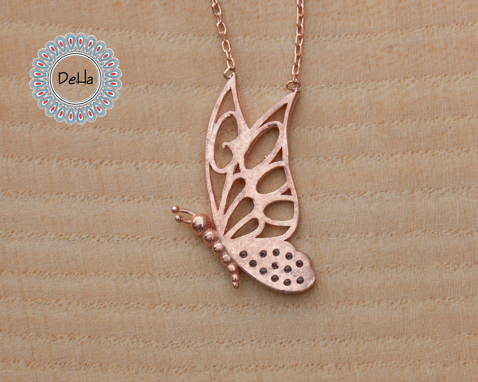 Dainty Butterfly Necklace, Butterfly Pendant, Butterfly Gift, Silver ...