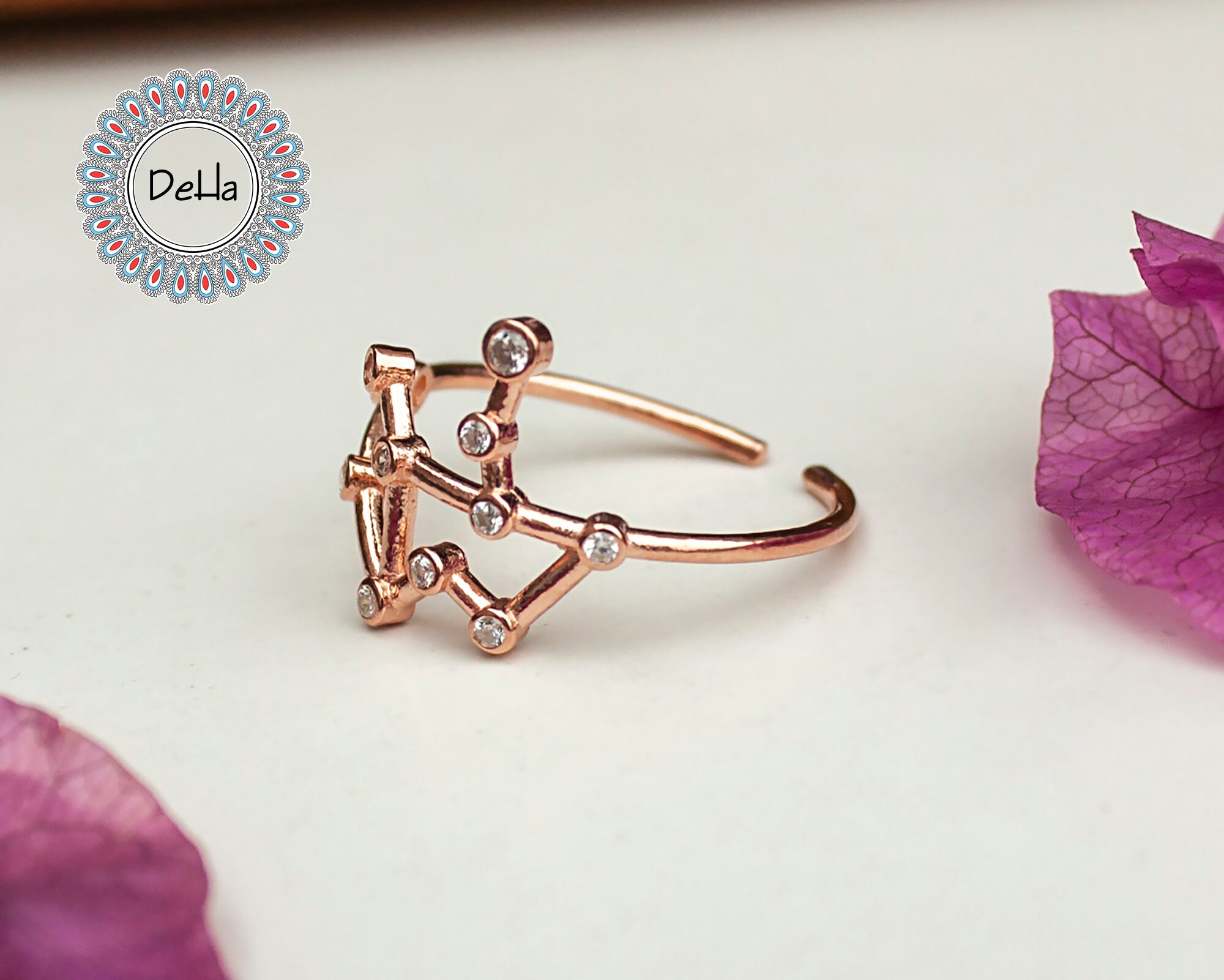Aquarius Zodiac Sign Ring, Aquarius Ring, Zodiac Ring, Zodiac Jewelry ...