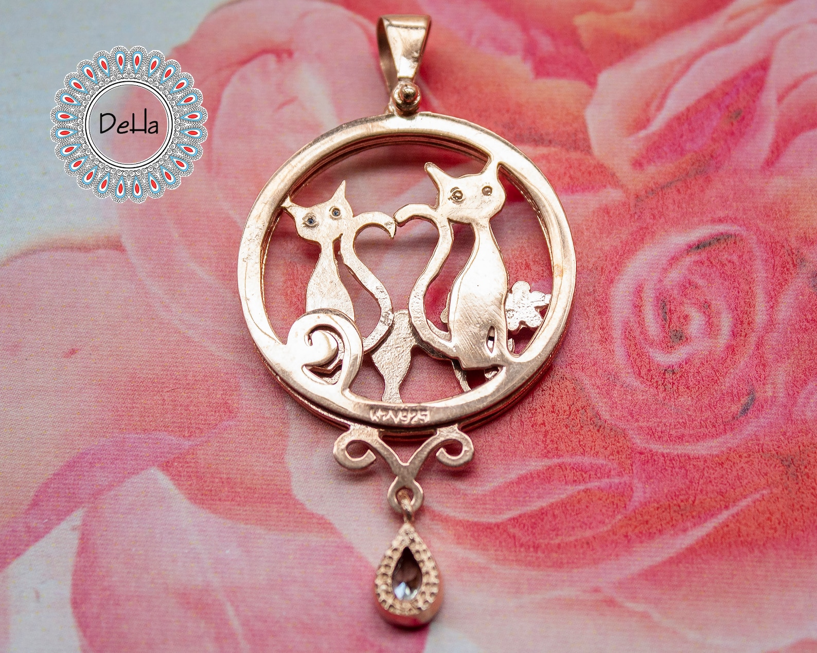 Cat Art Necklace, Cat Art Pendant, Cat Lover Jewelry, Cat Pendant, Cat ...