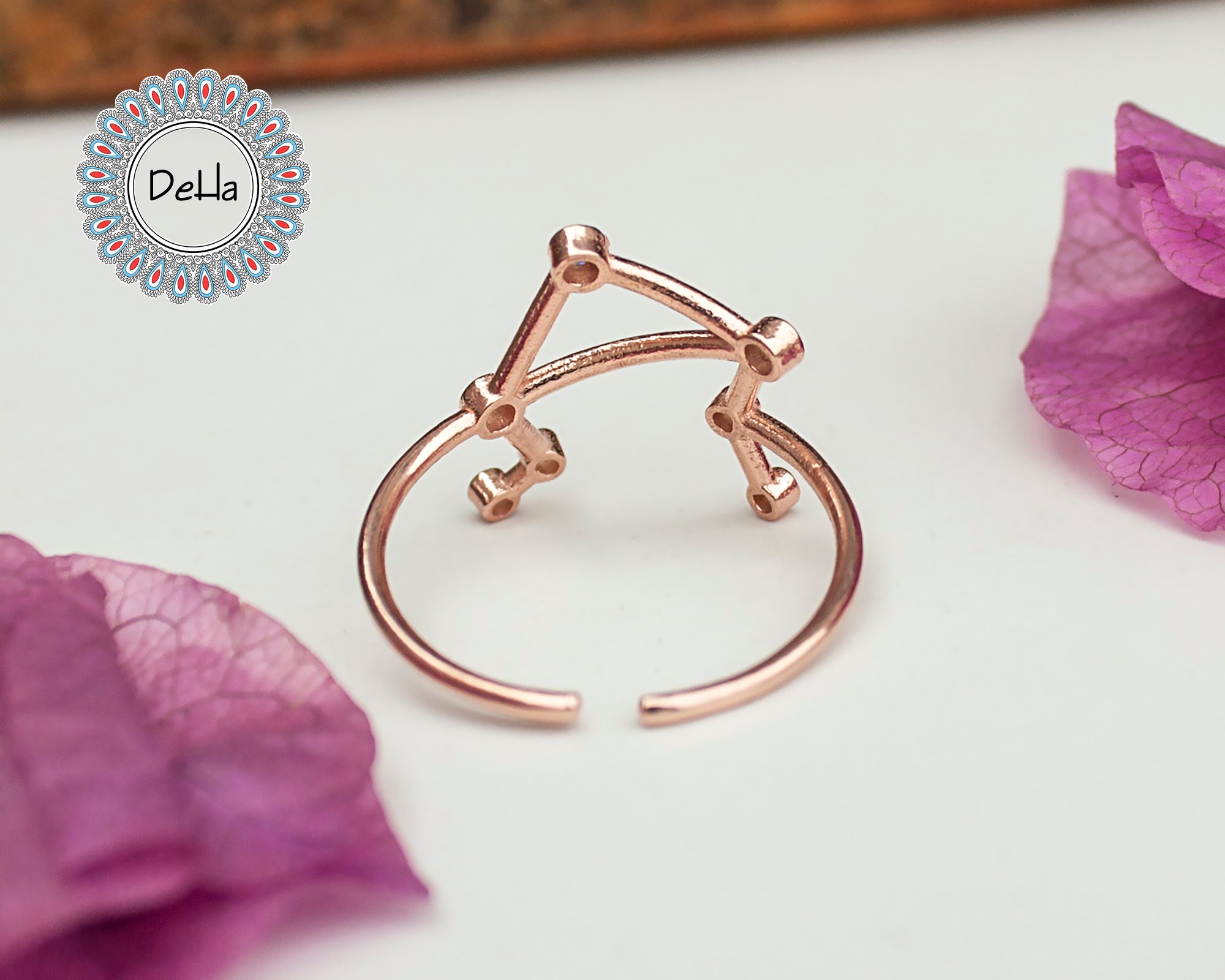 Libra Zodiac Sign Ring, Libra Ring, Zodiac Ring, Zodiac Jewelry, Libra ...