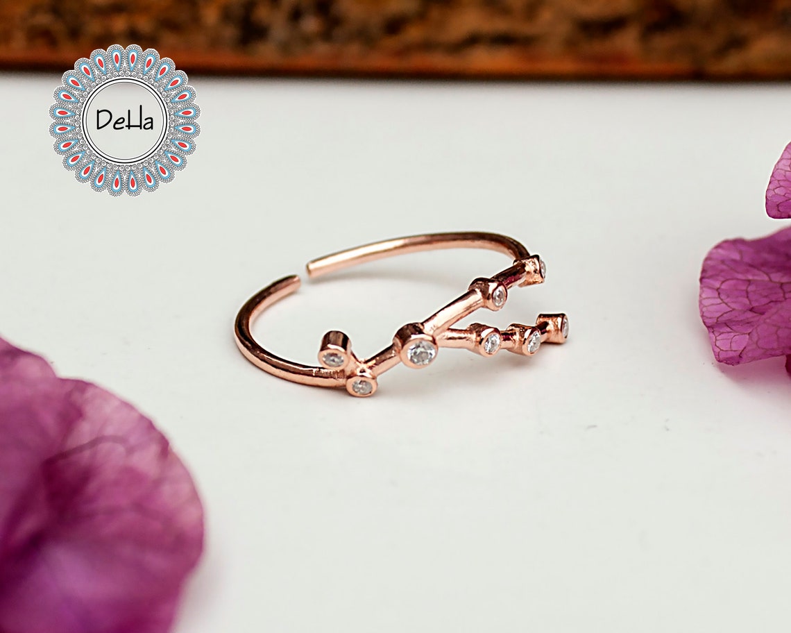Taurus Zodiac Sign Ring Taurus Ring Zodiac Ring Zodiac - Etsy