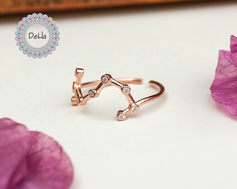 Scorpio Zodiac Sign Ring, Scorpio Ring, Zodiac Ring, Zodiac Jewelry, Scorpio Jewelry, Horoscope ...