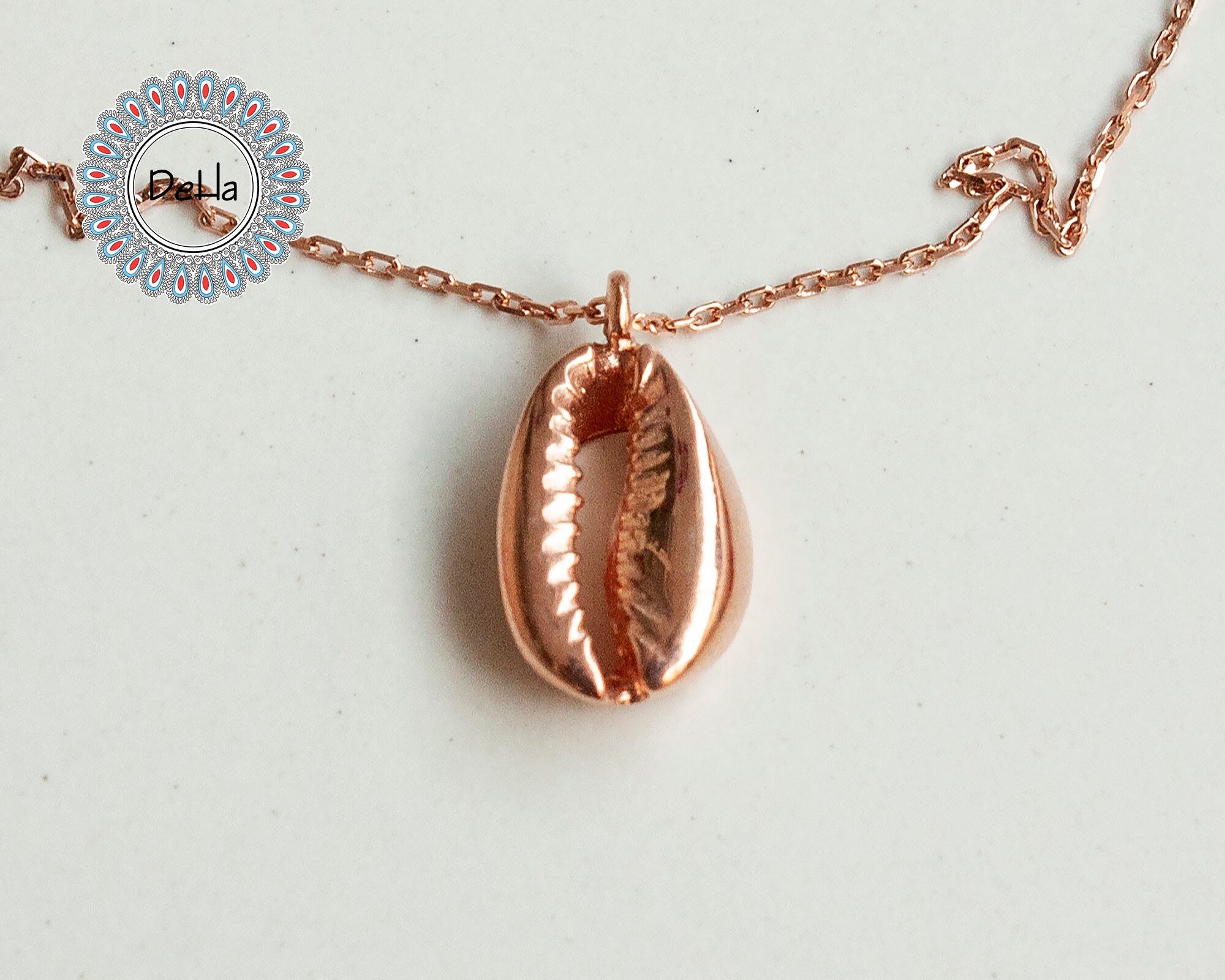Solid Cowrie Pendant, Cowrie Necklace, Cowrie Jewelry, Cowrie, Long ...