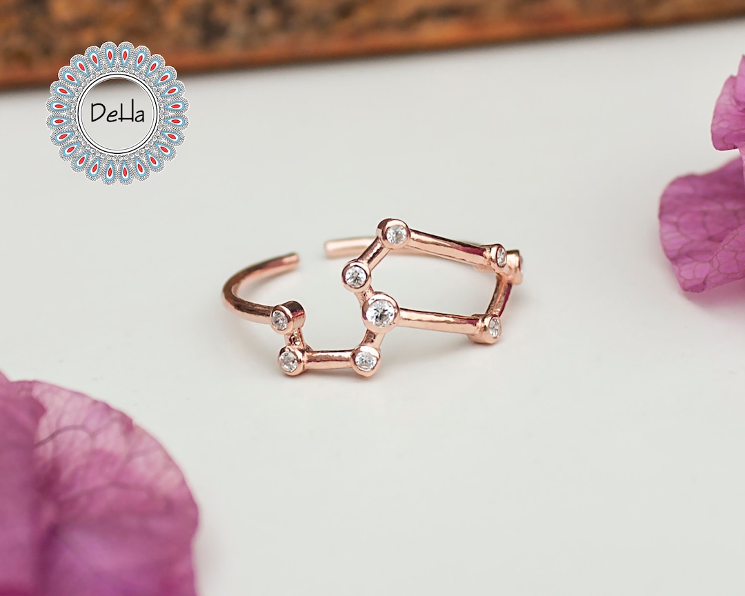 Leo Zodiac Sign Ring, Leo Ring, Zodiac Ring, Zodiac Jewelry, Leo ...