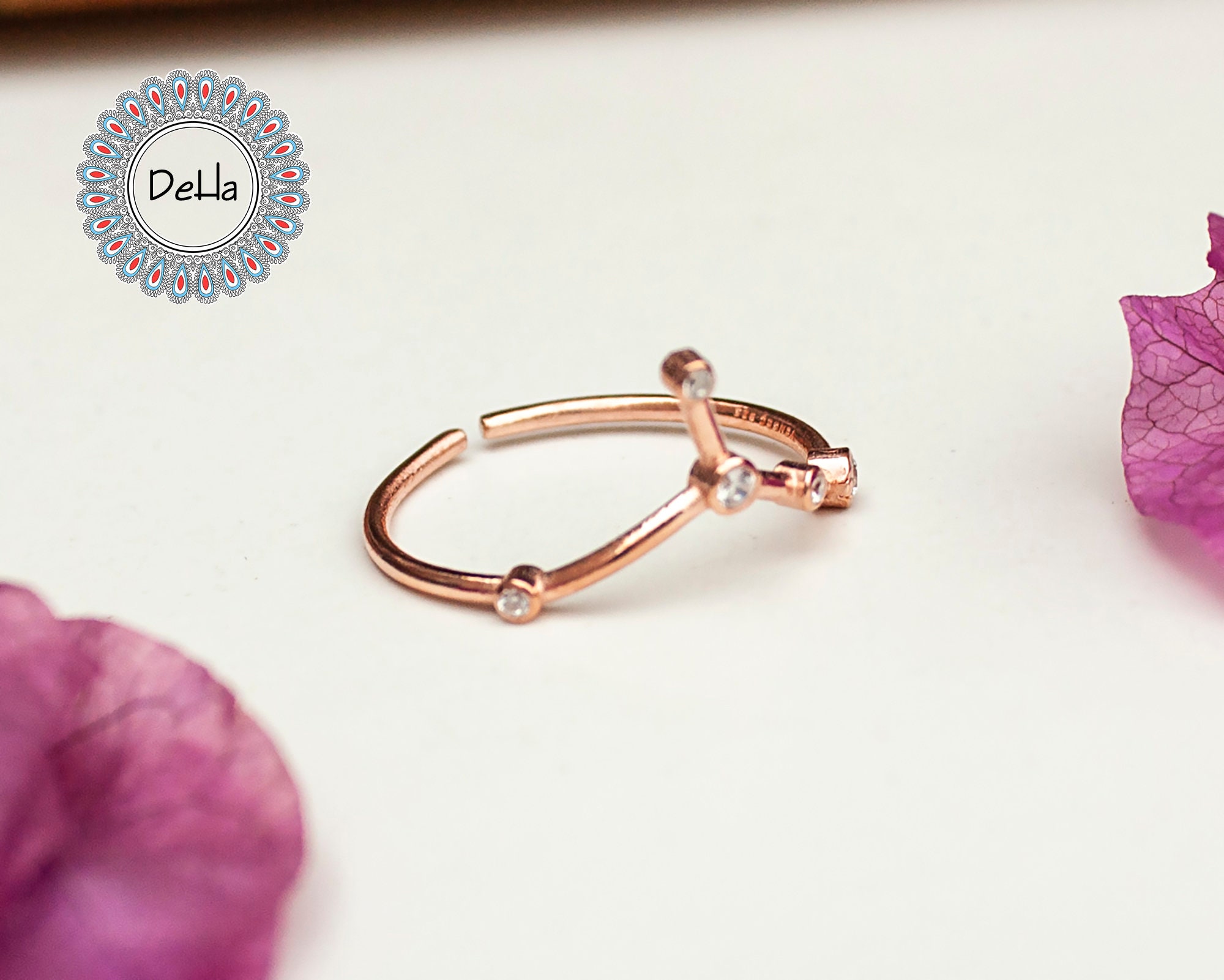 Cancer Zodiac Sign Ring, Cancer Ring, Zodiac Ring, Zodiac Jewelry ...