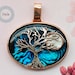 Rose Gold Tree of Life Pendant: Sterling Silver Art Necklace - Etsy