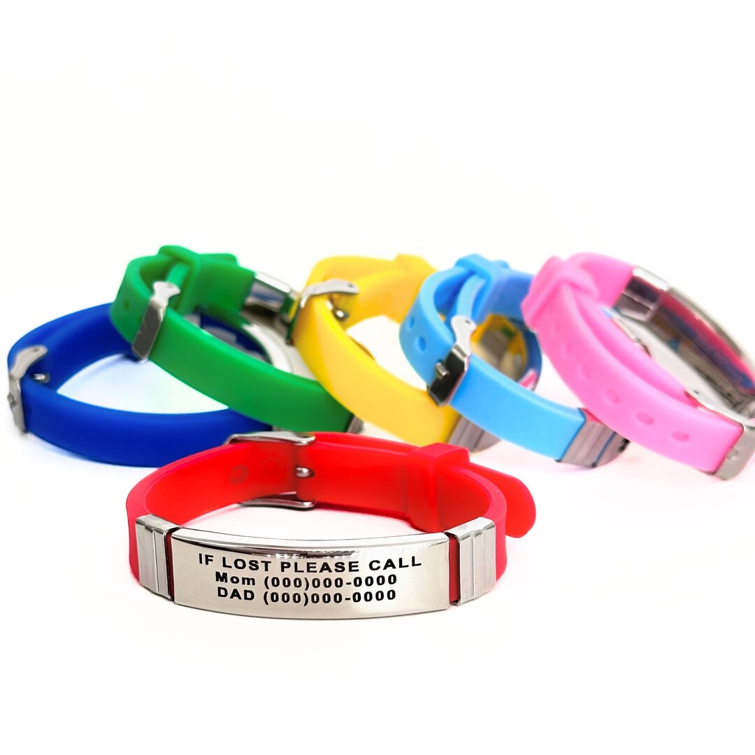Emergency Contact Bracelet, Child Id Bracelet, Safety Bracelet, Autism ...