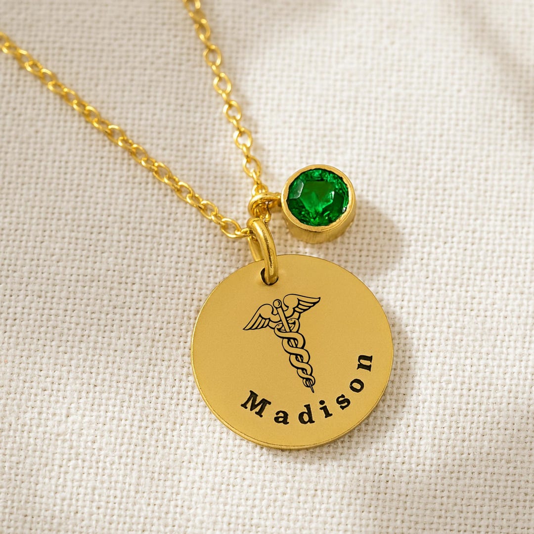 Medical Id Necklace for Women, Medical Alert Necklace With Birthstone ...